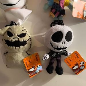 Disney | Holiday | Nightmare Before Christmas Plush Clip On Set 4 Jack ...